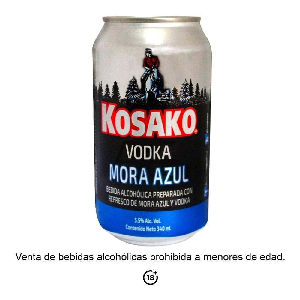 Bebida alcohólica preparada Kosako vodka mora azul 340 ml | Walmart en ...
