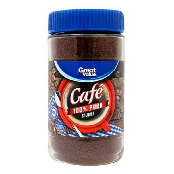Café soluble Great Value 200 g | Walmart en línea
