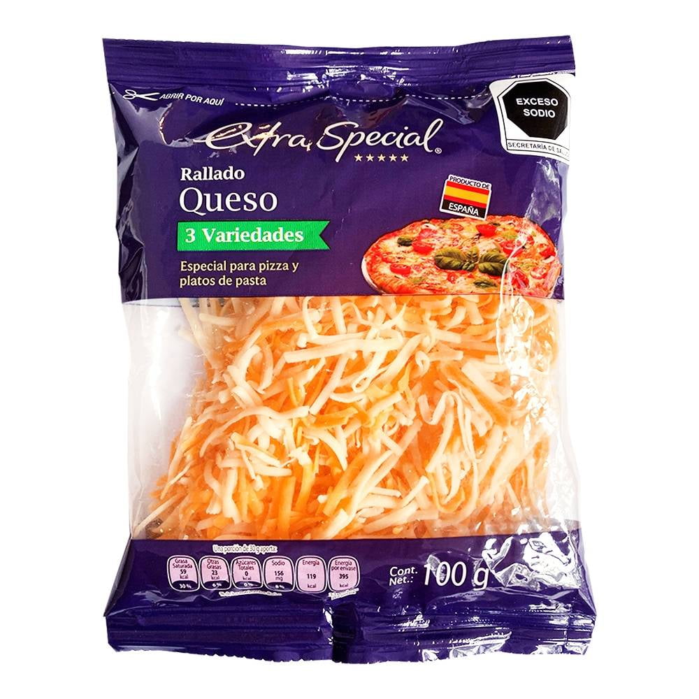 Queso rallado Extra Special tres variedades 100 g | Walmart en línea