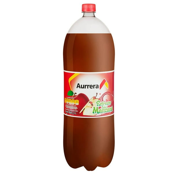 Refresco Aurrera sabor manzana botella de 3 l | Walmart en línea