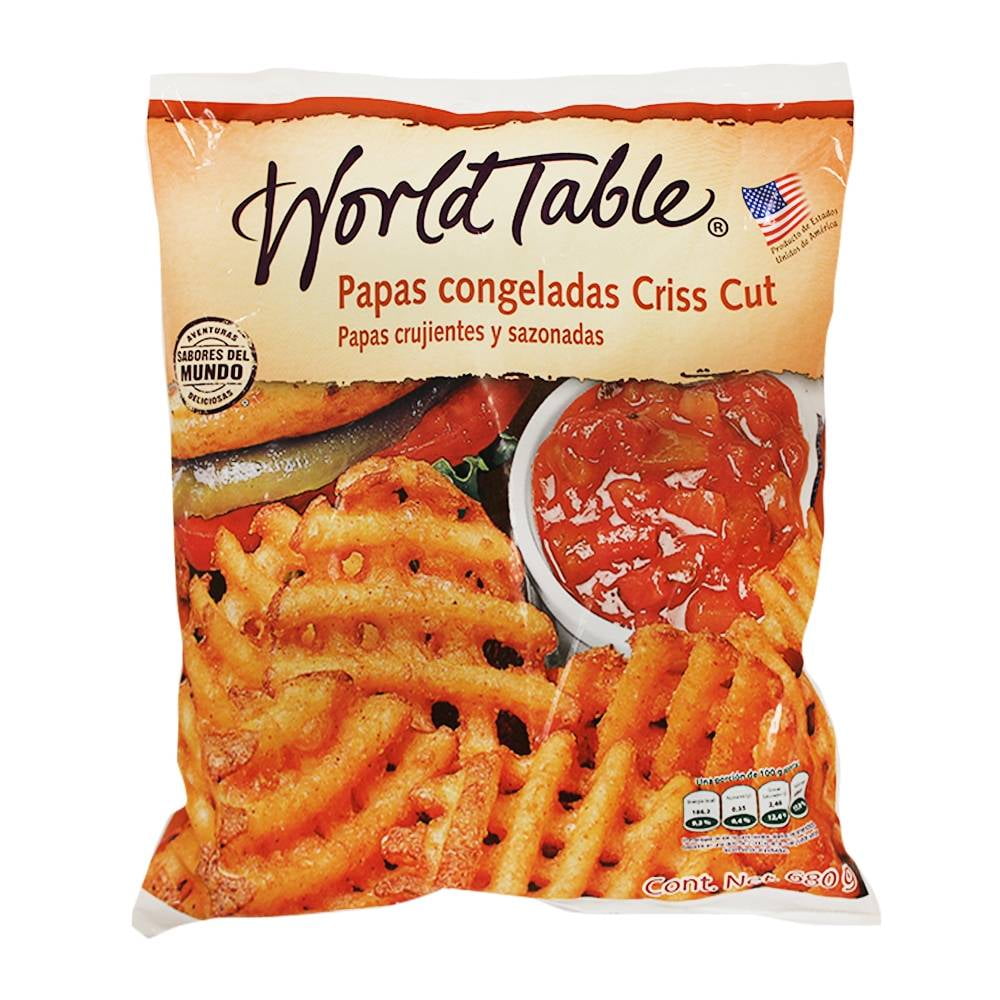 Papas congeladas World Table criss cut crujientes y sazonadas 680 g ...