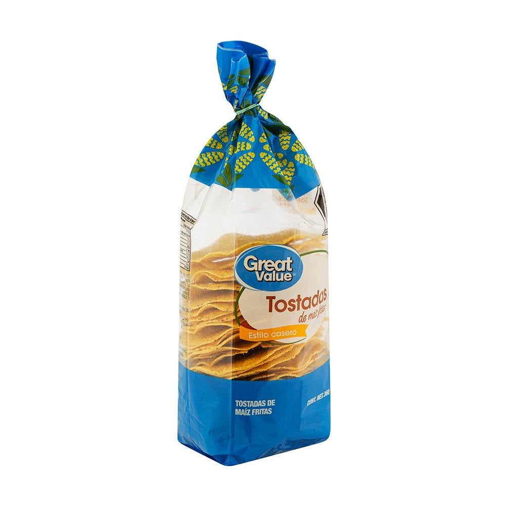 Tostadas Great Value de maíz fritas estilo casero 360 g | Walmart en línea