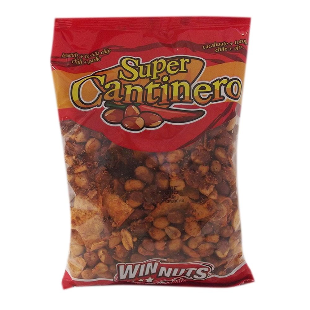 Cacahuates Win Nuts super cantinero con totopos chile y ajo 454 g ...