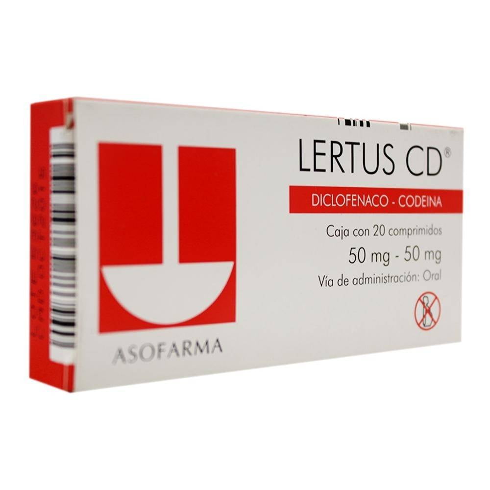 Lertus CD 50 mg/50 mg 20 comprimidos | Walmart en línea