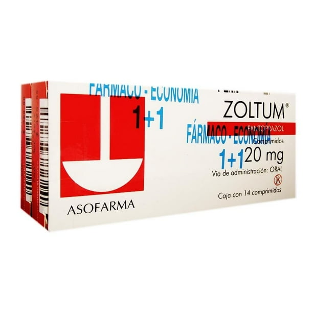 Zoltum comprimidos 14 pzas de 20 mg c/u 2 X 1 | Walmart en línea