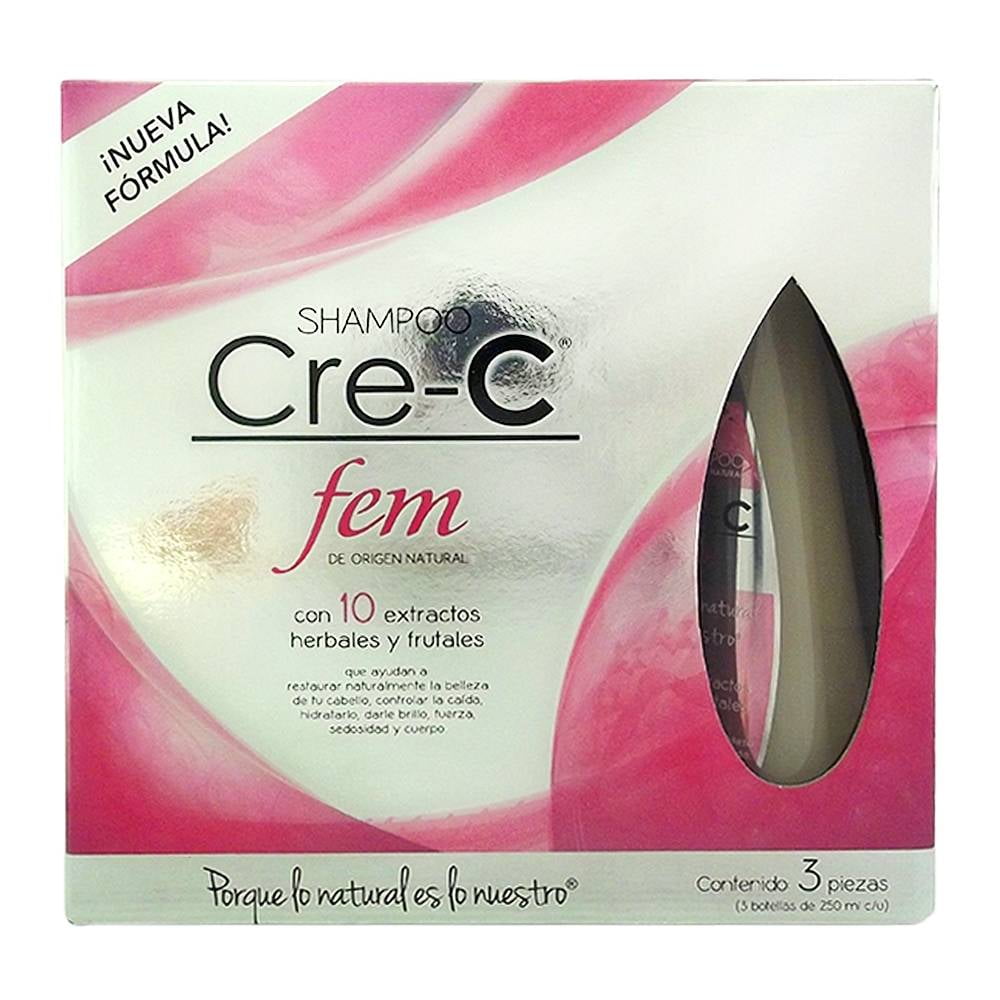 Shampoo Cre C Fem 3 pzas | Walmart en línea