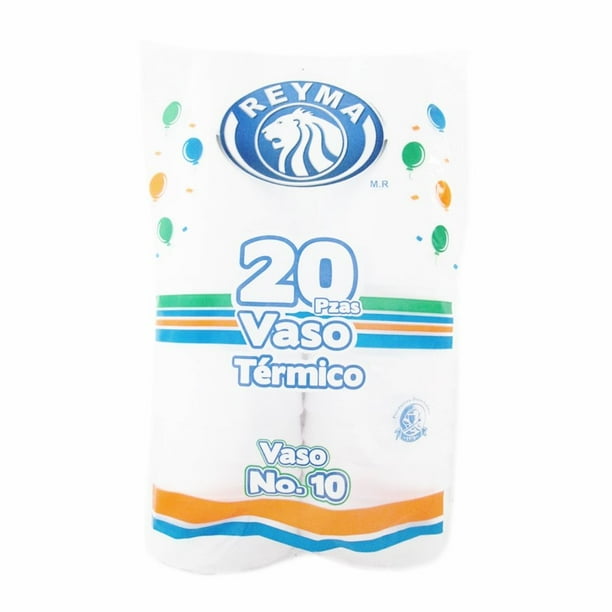 Vasos desechables Reyma No.10 térmicos 20 pzas | Walmart en línea