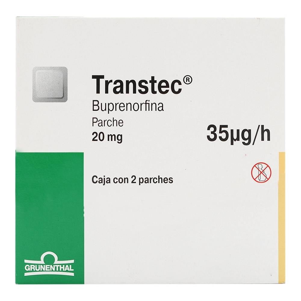 Transtec 20 mg parches | Walmart en línea