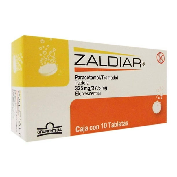 Zaldiar 325 mg/37.5 mg 10 tabletas efervescentes | Walmart en línea