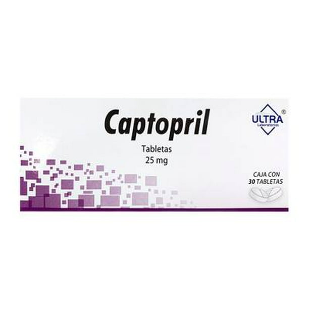 Captopril 25 mg 30 tabletas | Walmart en línea