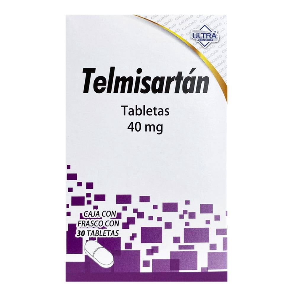 Telmisartán 40 mg 30 tabletas | Walmart en línea