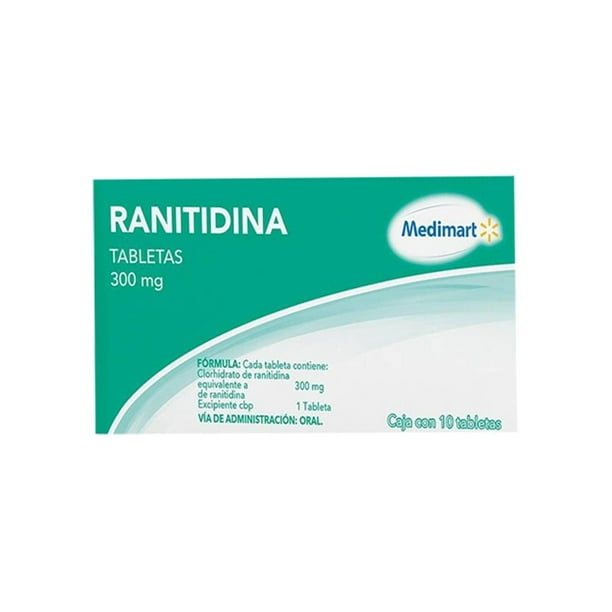 Ranitidina Medimart 300 mg 10 tabletas | Walmart en línea