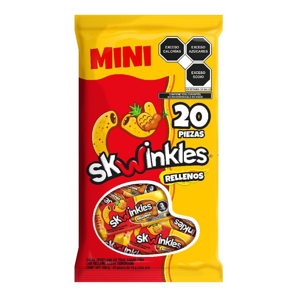 Dulce enchilado Skwinkles mini, sabor piña con relleno sabor tamarindo ...