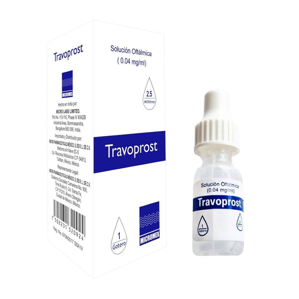 Travoprost 0.04 mg frasco gotero 2.5 ml | Walmart en línea