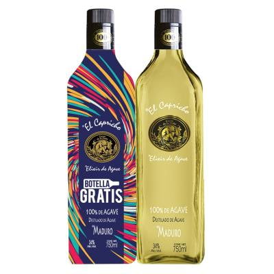 Destilado de agave El capricho Elixir de agave Maduro 100 %, 21 ...