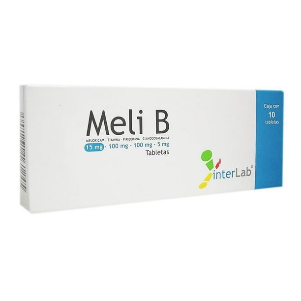 Meli B 15 mg/100 mg/100 mg/5 mg 10 tabletas | Walmart en línea