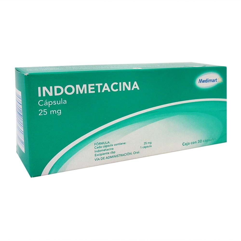 Indometacina Medi Mart 25 mg 30 cápsulas | Walmart en línea