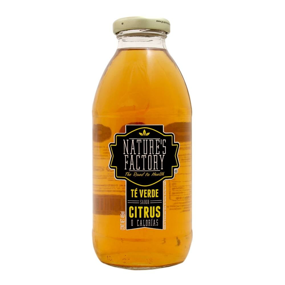 Té verde Natures Factory sabor citrus cero calorías 485 ml | Walmart en ...