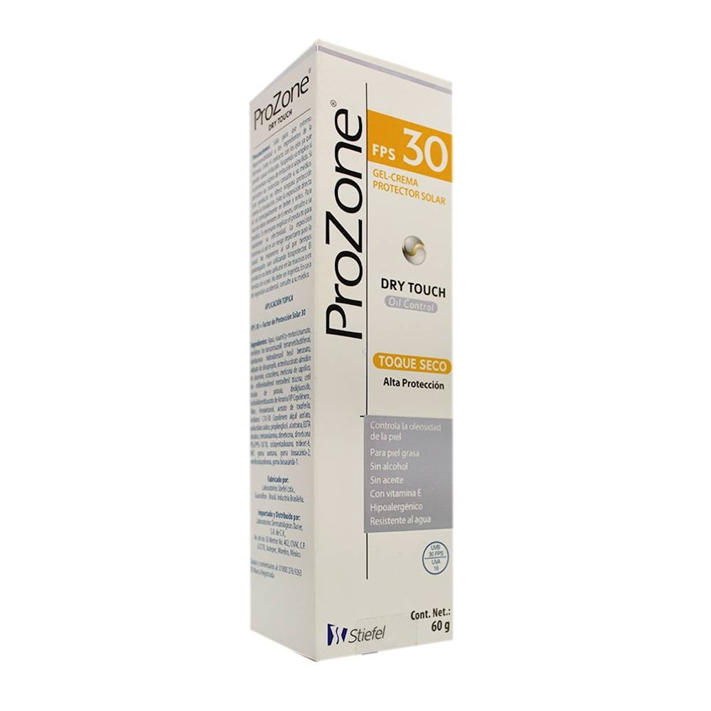 Protector solar ProZone FPS 30 toque seco gel crema 60 g | Walmart en línea