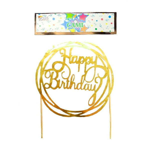 Cake Topper Impulsora Cami Happy Birthday | Walmart en línea