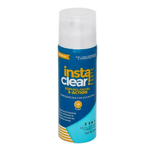 Espuma facial Insta Clear forte de limpieza 3 en 1, 75 ml | Walmart en ...