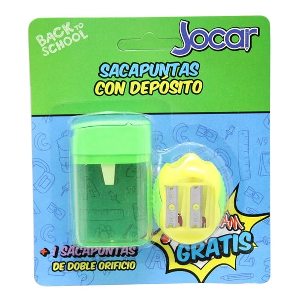 Sacapuntas Jocar varios colores 1 paquete con 2 pzas | Walmart en línea