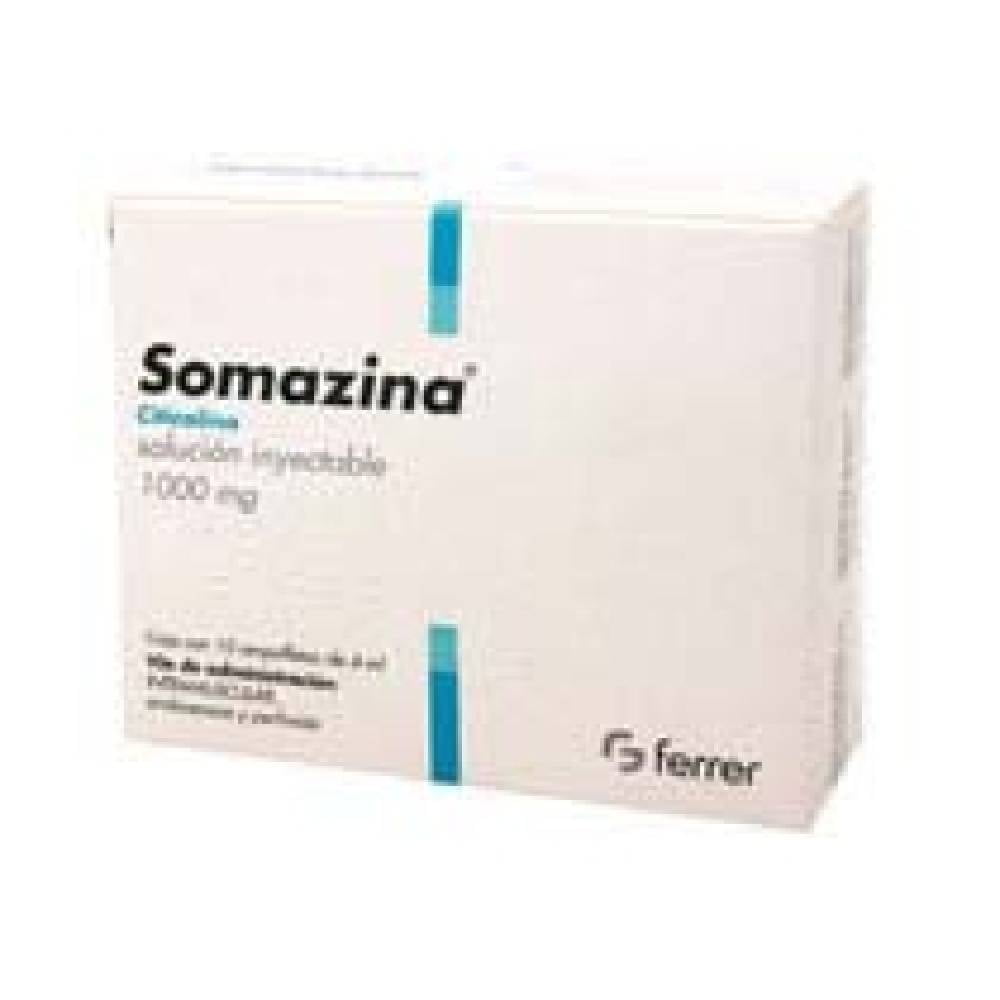 Somazina 1000 mg ampolletas 10 piezas de 4 ml c/u | Walmart en línea