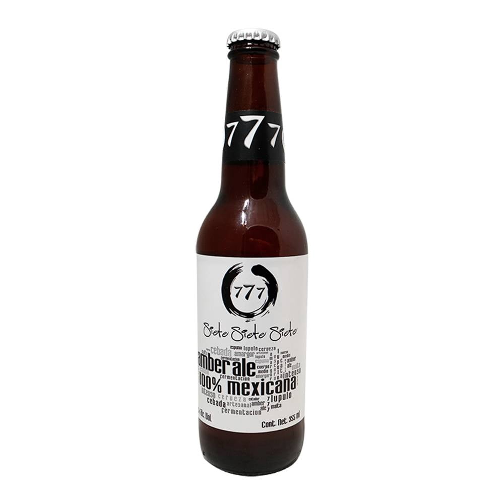 Cerveza 777 amber ale 355 ml | Walmart en línea