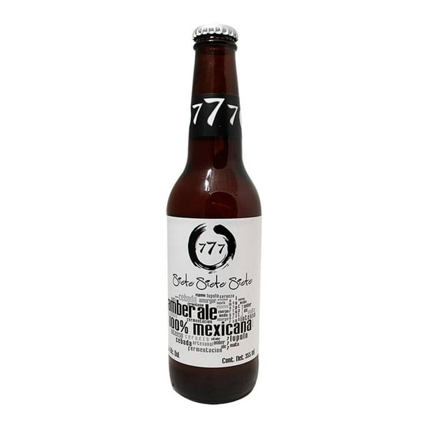 Cerveza 777 amber ale 355 ml | Walmart en línea