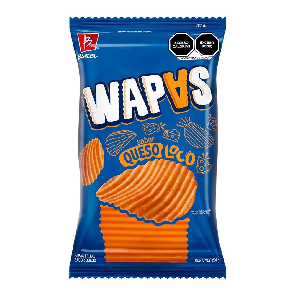 Papas fritas Barcel Wapas sabor queso loco 220 g | Walmart en línea