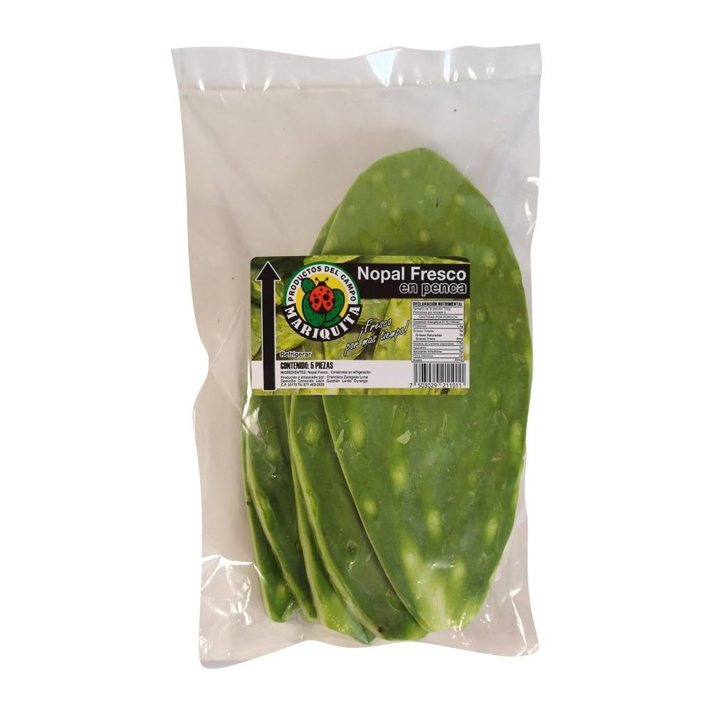 Nopal fresco Productos del Campo Mariquita en penca 5 piezas | Walmart ...