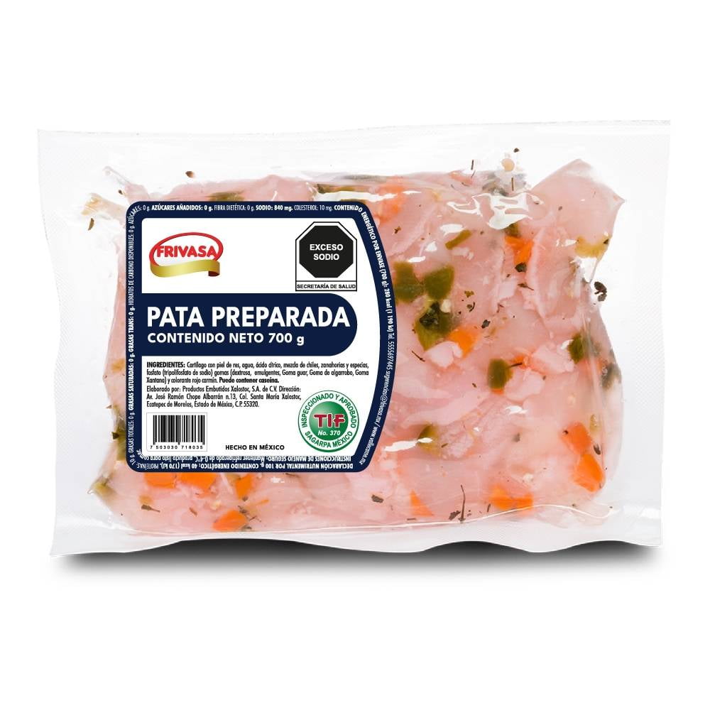 Pata preparada Frivasa 700 g | Walmart en línea