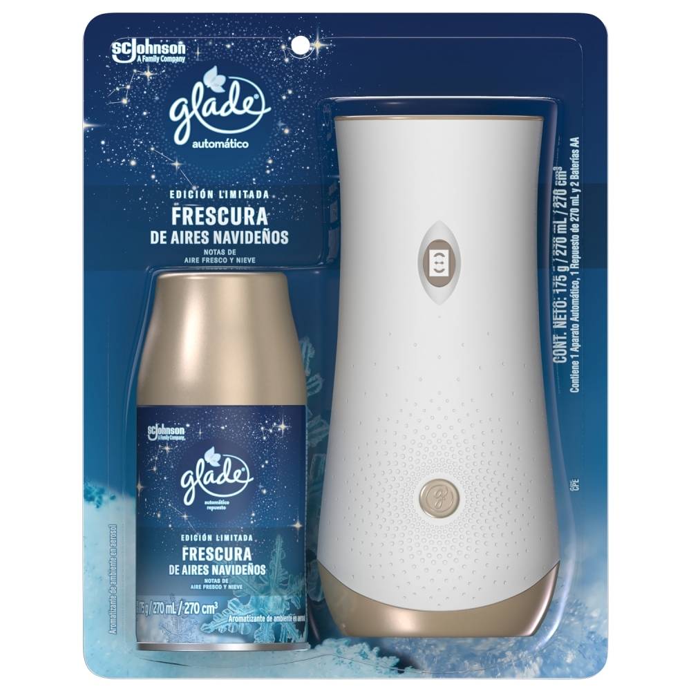 Aromatizante automático Glade con 1 repuesto frescura de aires ...