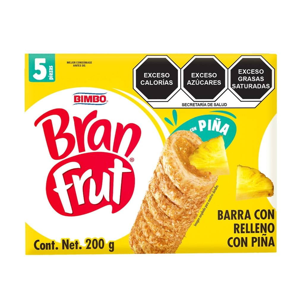 Barras Bimbo Bran Frut con relleno de piña 200 g || Bodega Aurrera ...