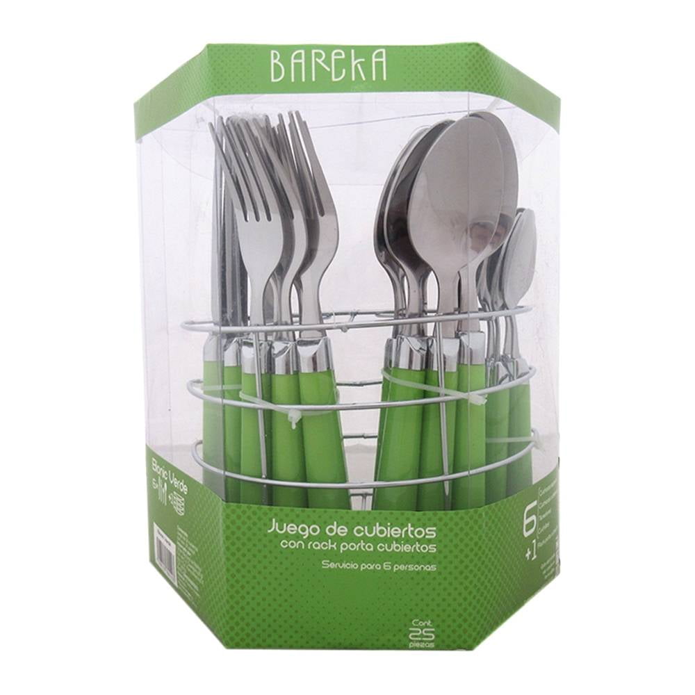 Juego de Cubiertos Bareka con rack 24 piezas | Walmart en línea