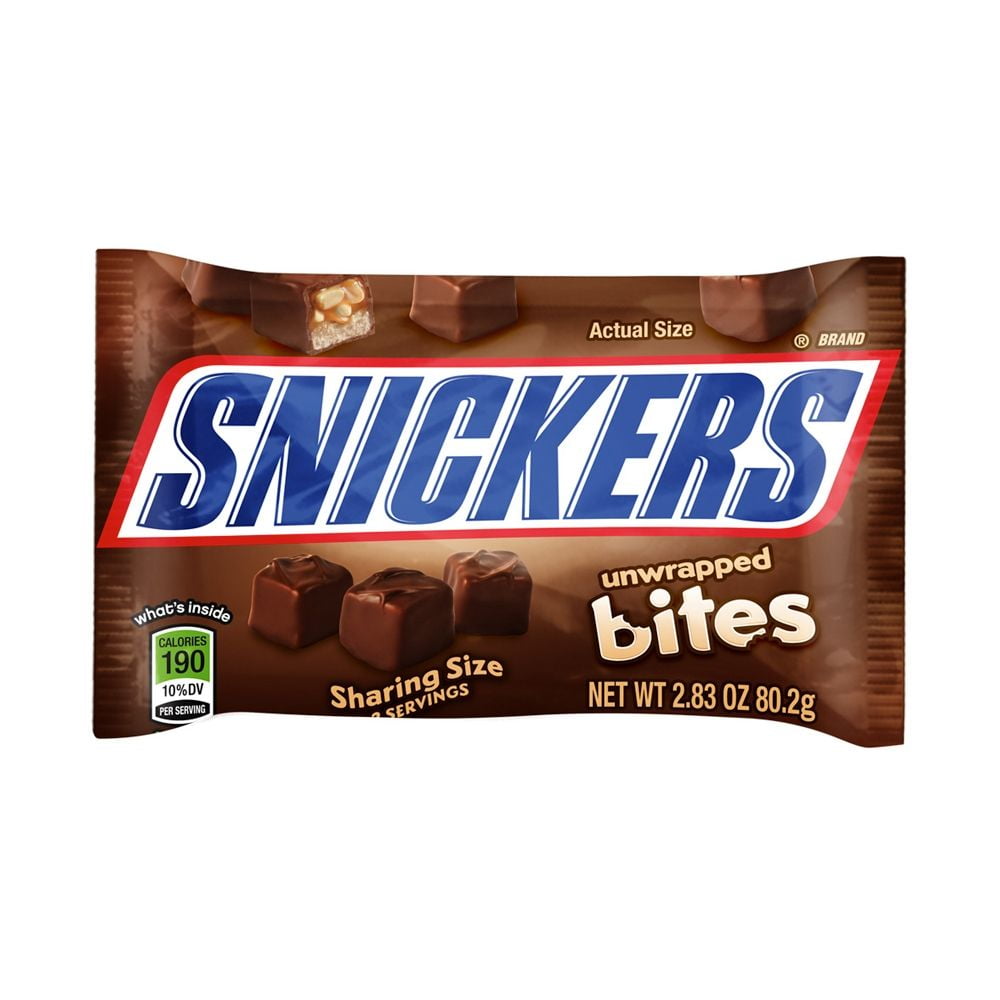 Chocolate Snickers Bites unwrapped 80.2 g | Walmart en línea