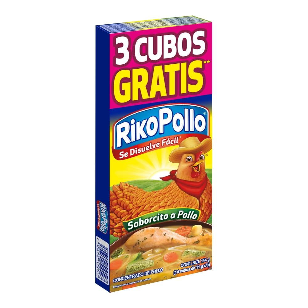 Concentrado de pollo Rikopollo 14 cubos 154 g || Bodega Aurrera ...