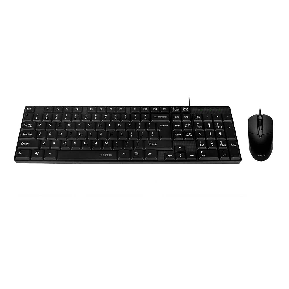 Kit Teclado y Mouse Acteck Alámbrico Creator MK 415 Negro | Bodega Aurrera en línea