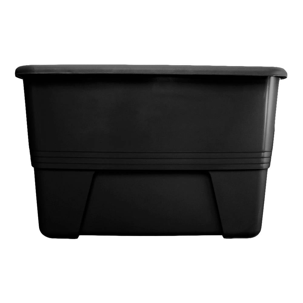 Caja Plastic Trends Atlanta Plástico 72 L con Tapa Negro || Bodega ...