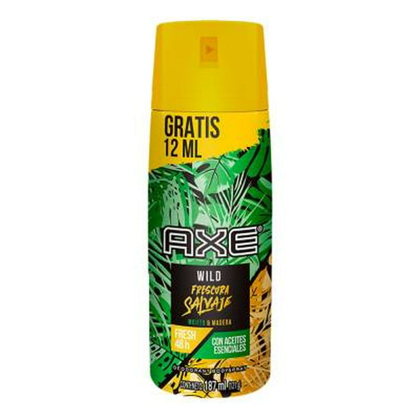 Desodorante Axe wild mojito & madera en aerosol para caballero 187 ml ...