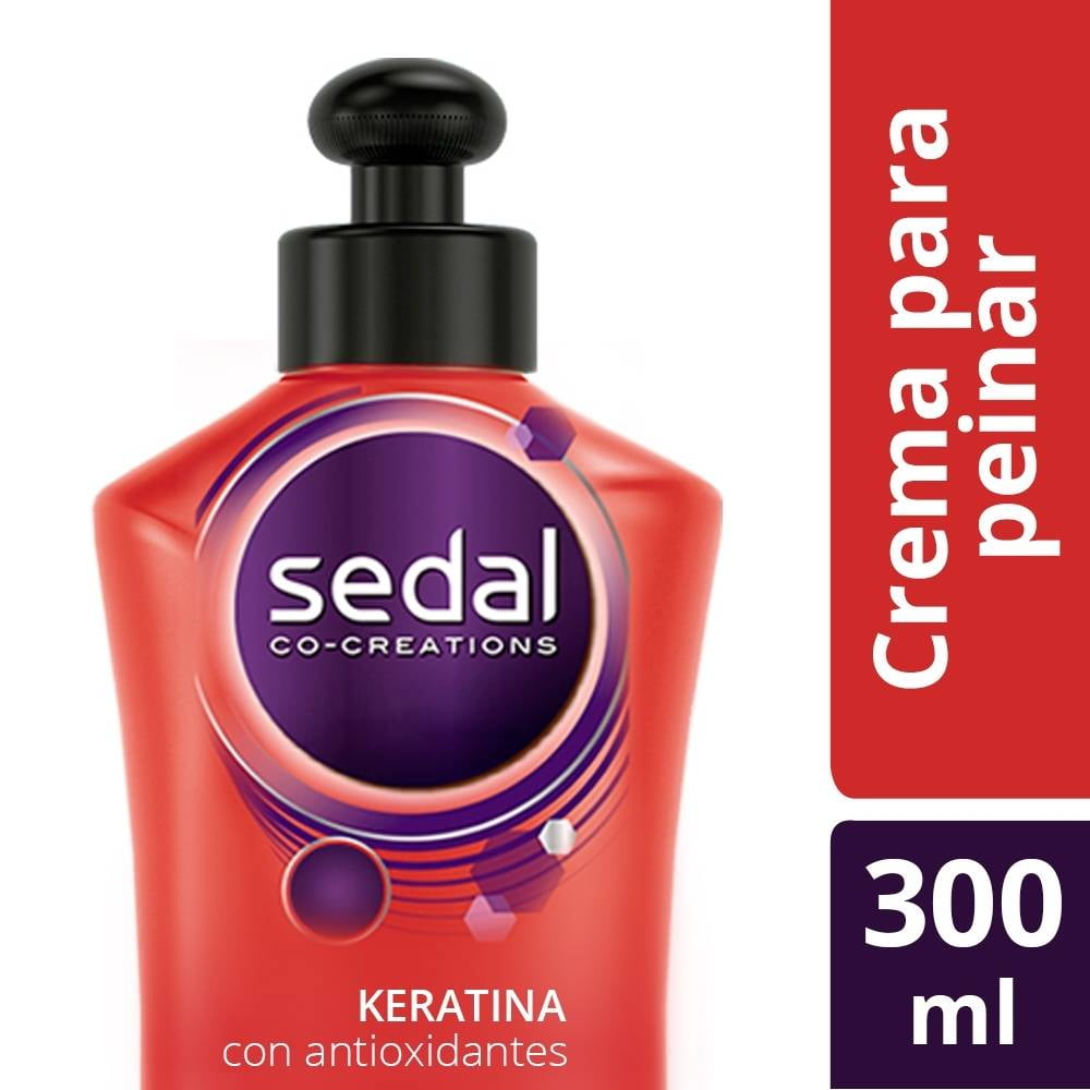 Crema para peinar Sedal Co Creations keratina con antioxidante 300 ml ...