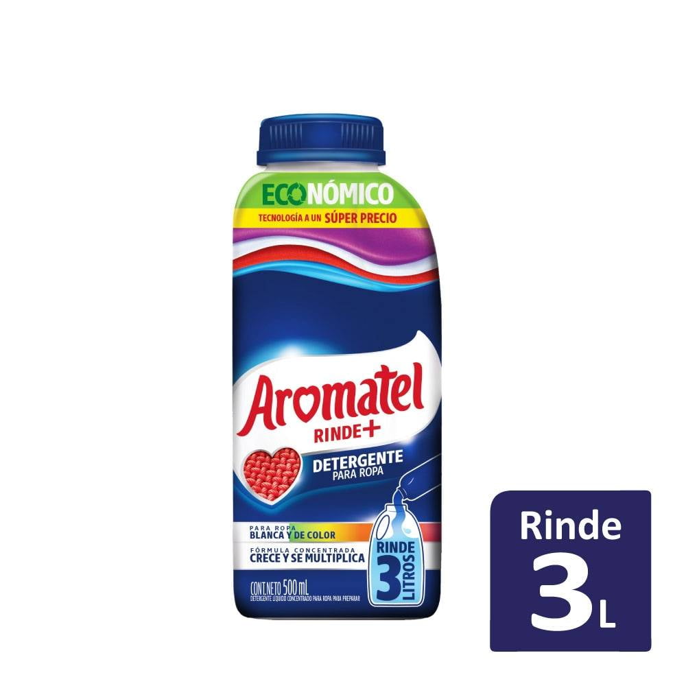 Detergente líquido concentrado Aromatel Rinde+ para ropa blanca y de ...