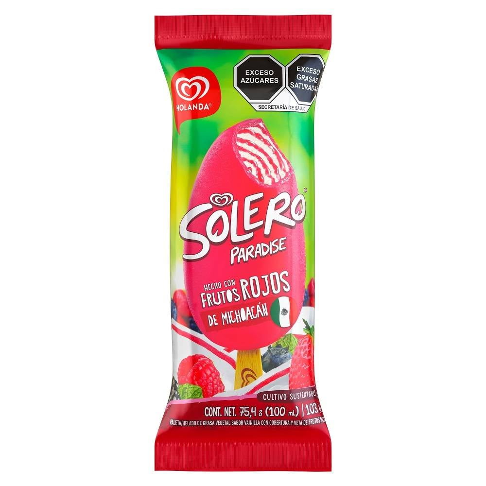 Paleta helada Holanda Solero paradise frutos rojos 100 ml | Walmart en ...