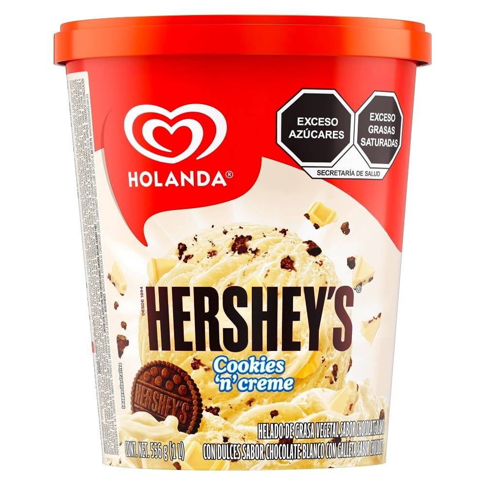 Helado Holanda Hershey's cookies and creme 1 l | Walmart en línea