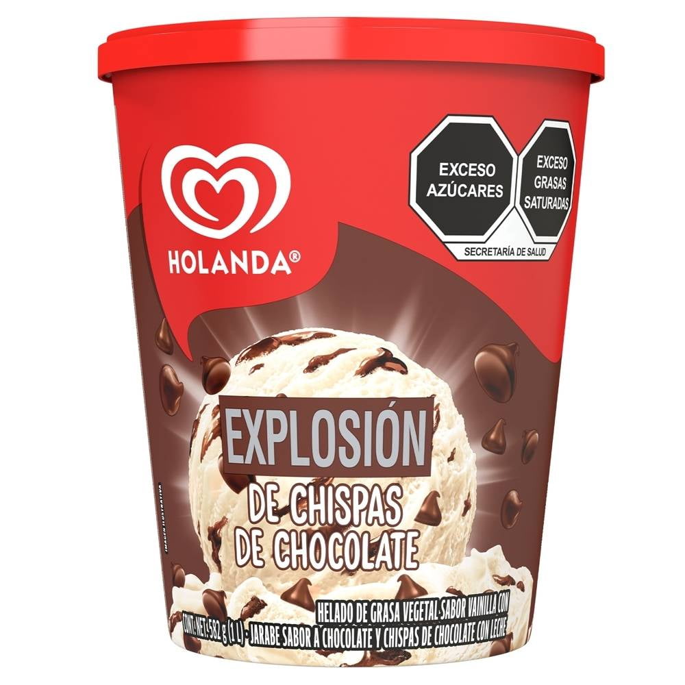 Helado Holanda explosión de chispas de chocolate 1 l | Walmart en línea