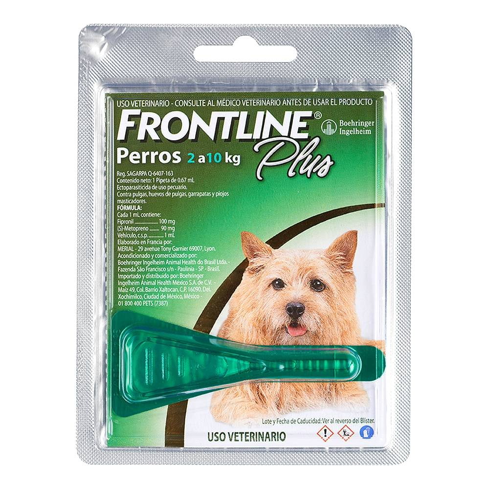 Pipeta Antipulgas Frontline Plus Perros Talla Mediana 1 Pza | Walmart en línea