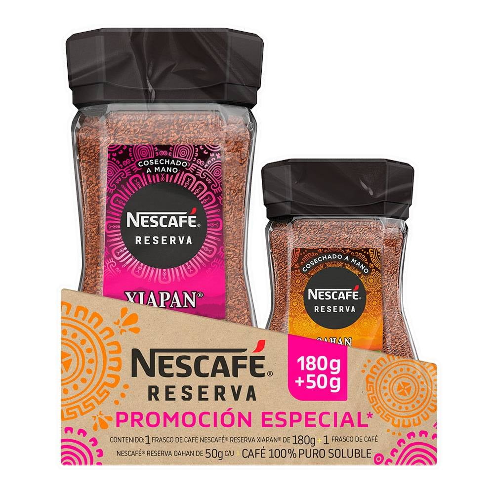 Café soluble Nescafé reserva xiapan 180 g + oahan 50 g | Walmart en línea