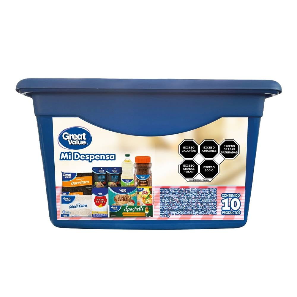 Despensa Great Value de 10 productos | Walmart en línea