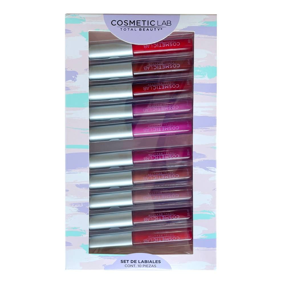 Set de labiales Cosmetic Lab 10 pzas | Bodega Aurrera en línea