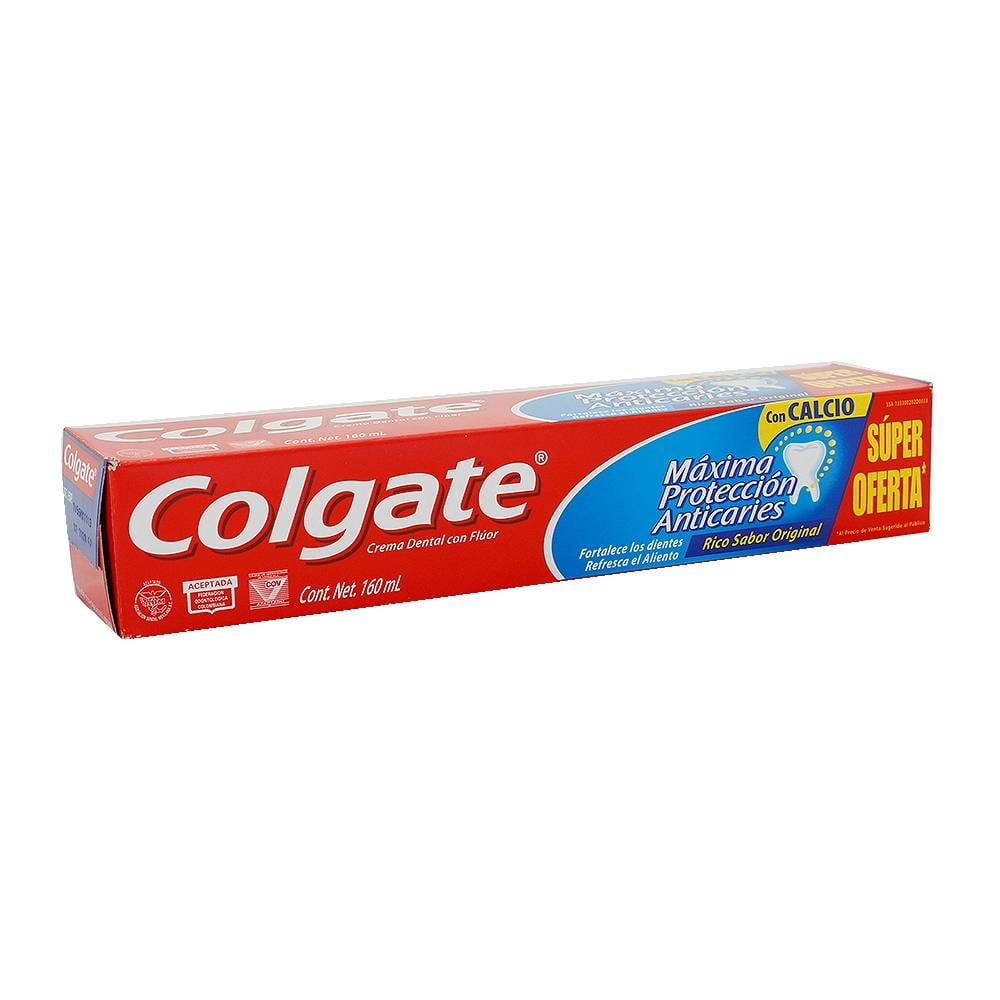 Pasta dental Colgate máxima protección anticaries 160 ml | Walmart en línea